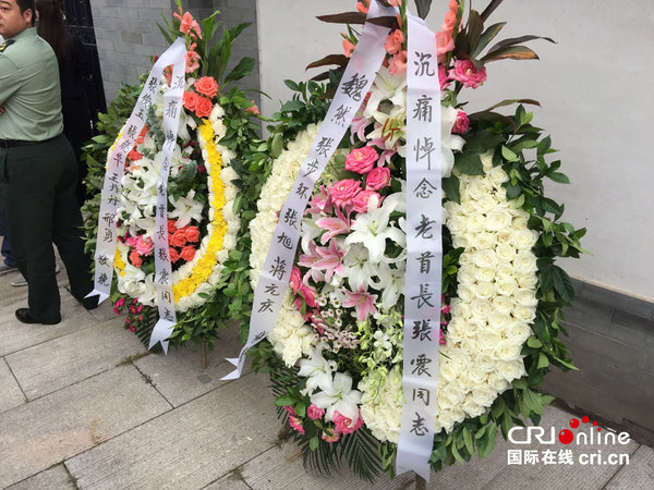 张震遗体告别仪式在八宝山举行 老部下送花圈 图 党员 同志 凤凰资讯