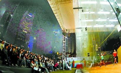 陆家嘴搭起玻璃球房_文化频道_凤凰网